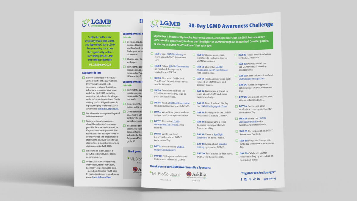LGMD Awareness Day Toolkit - LGMD Awareness Foundation